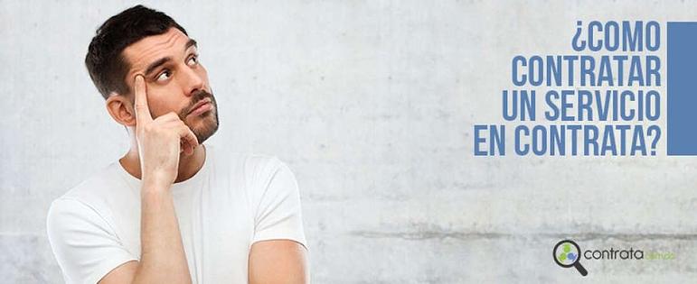 ¿Como contratar un servicio en Contrata? - Contrata.com